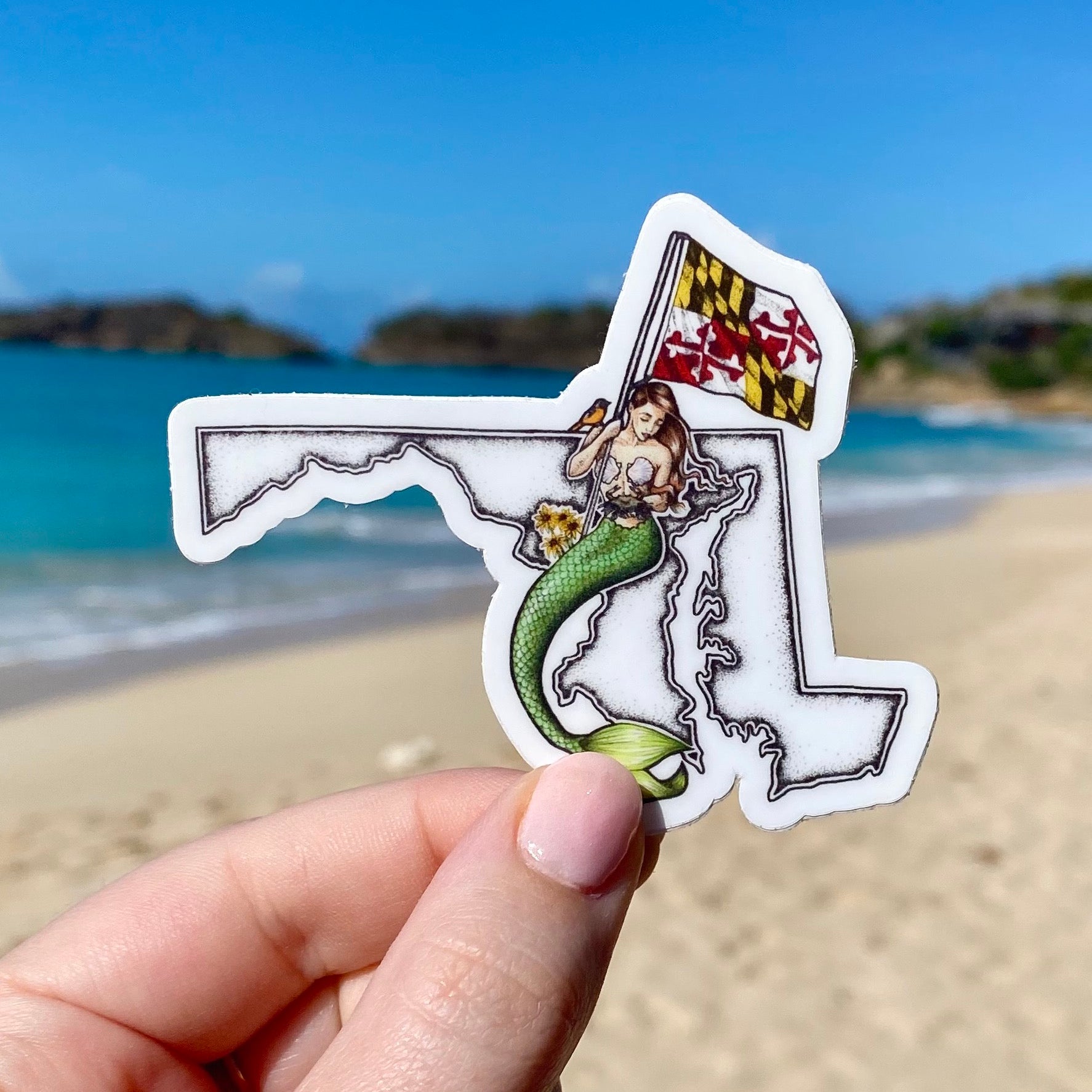 Maryland Mermaid Sticker – Makers of Maryland