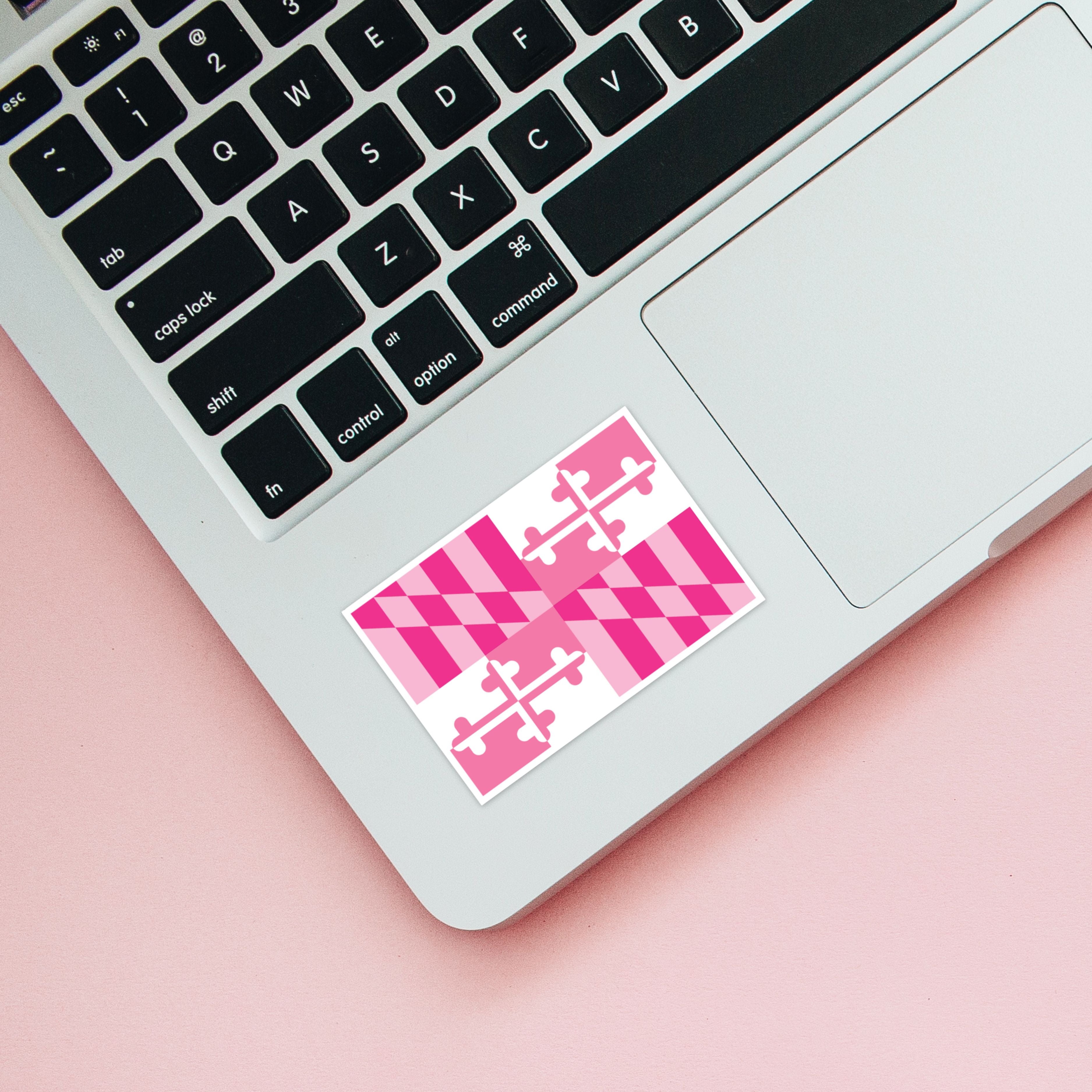Pink MD Flag Sticker – Makers of Maryland